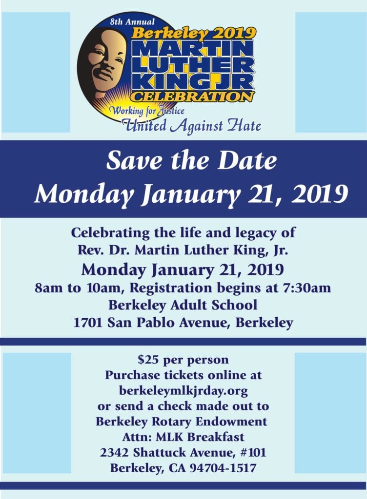 Martin Luther King Jr Community Breakfast Jan 21, 2019; Sign Up ...